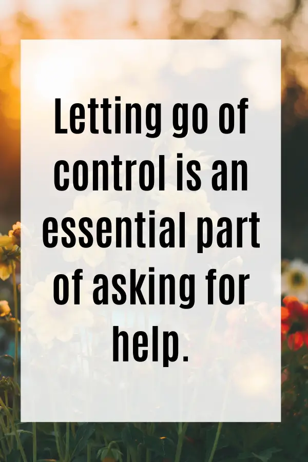 How to get better at accepting help from others